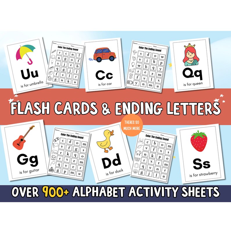 Alphabet Activity Bundle: 900+ Prek Worksheets (digital Download ...