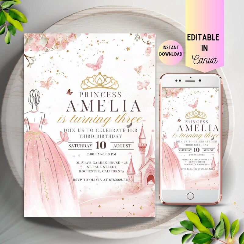 Princess Invitation - Etsy