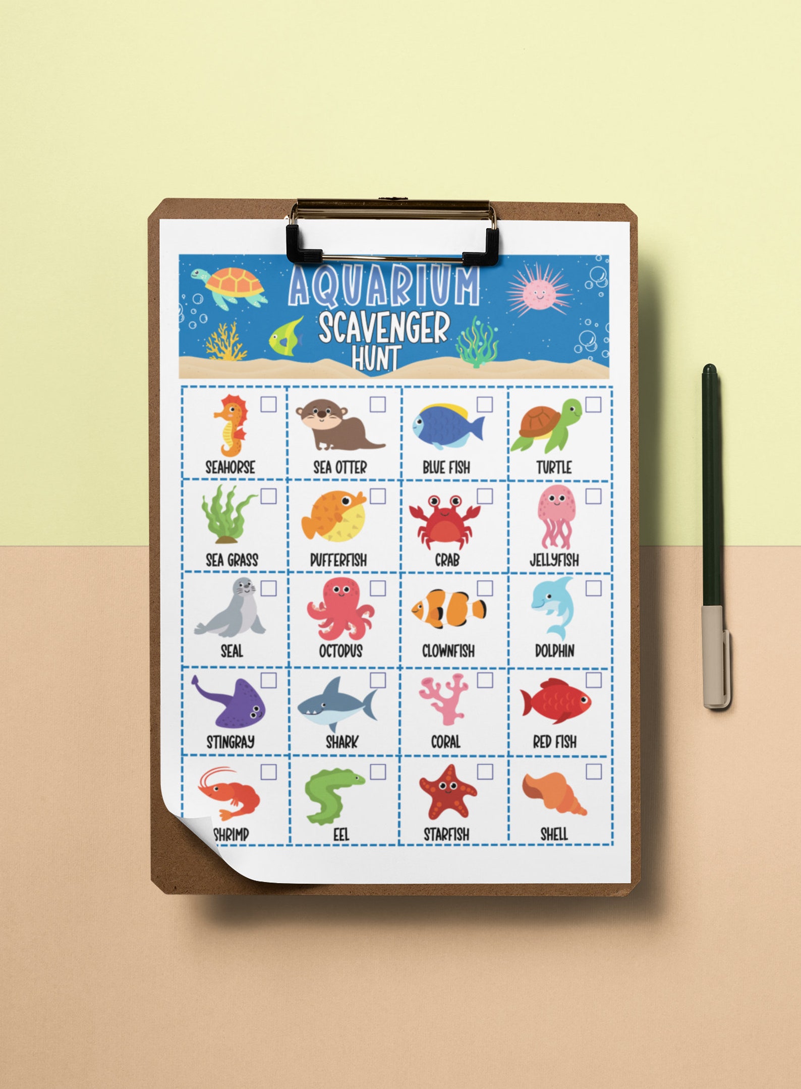 Farm, Zoo, and Aquarium Scavenger Hunts Instant PDF Download, Printable ...