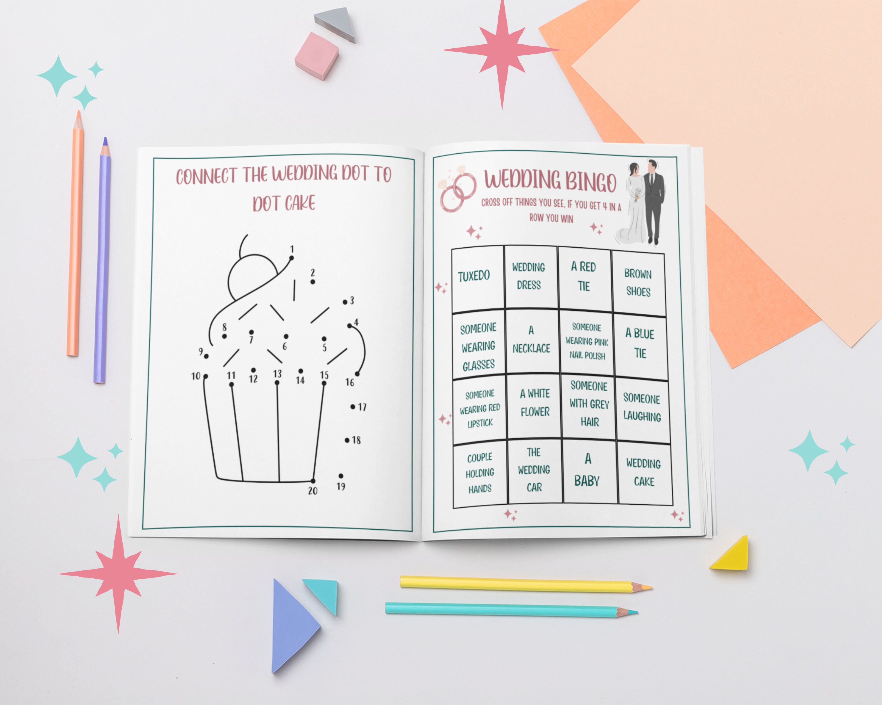 Wedding Activity Pack | Digital Wedding Activity Pages for Kids ...