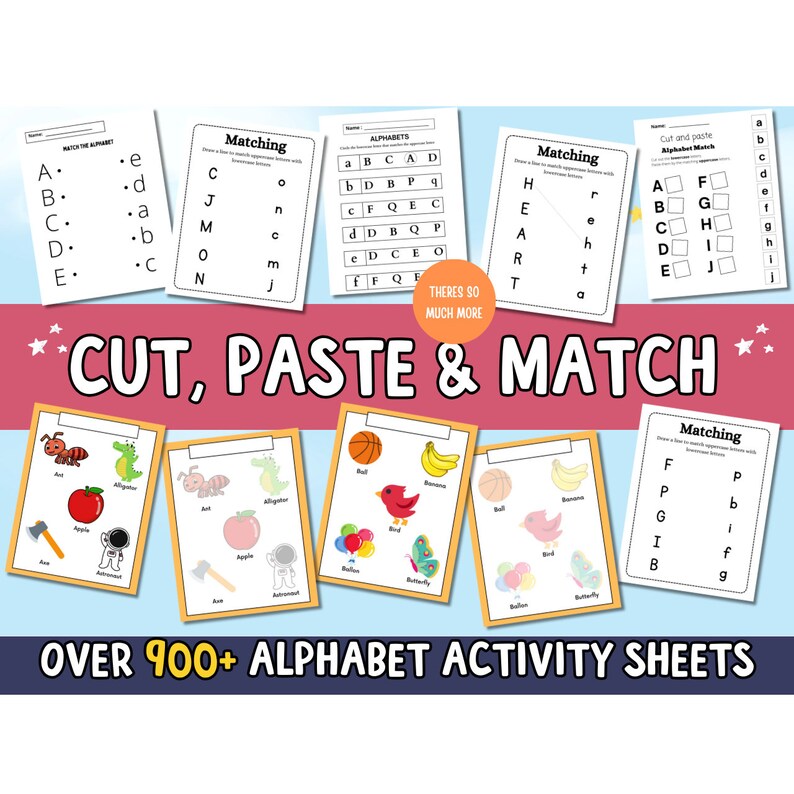 Alphabet Activity Bundle: 900+ Prek Worksheets (digital Download ...