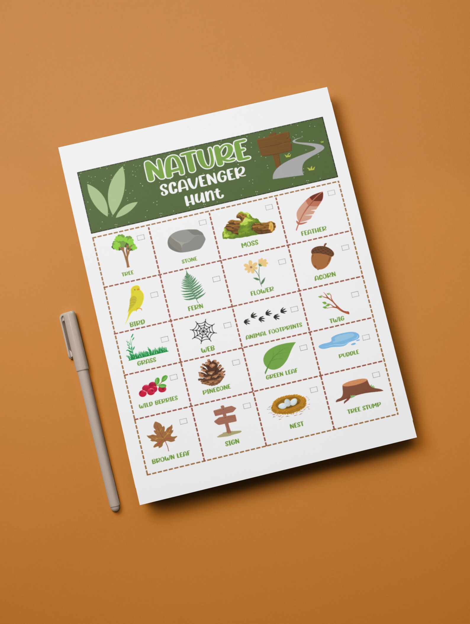 Nature Scavenger Hunt Camping Treasure Hunt Printable - Etsy UK