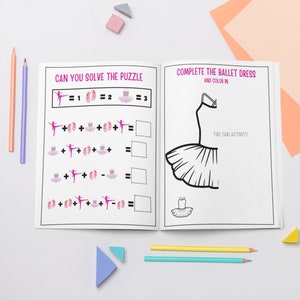 Ballerina Activity Pages: Ballet Birthday Party Favors (digital ...
