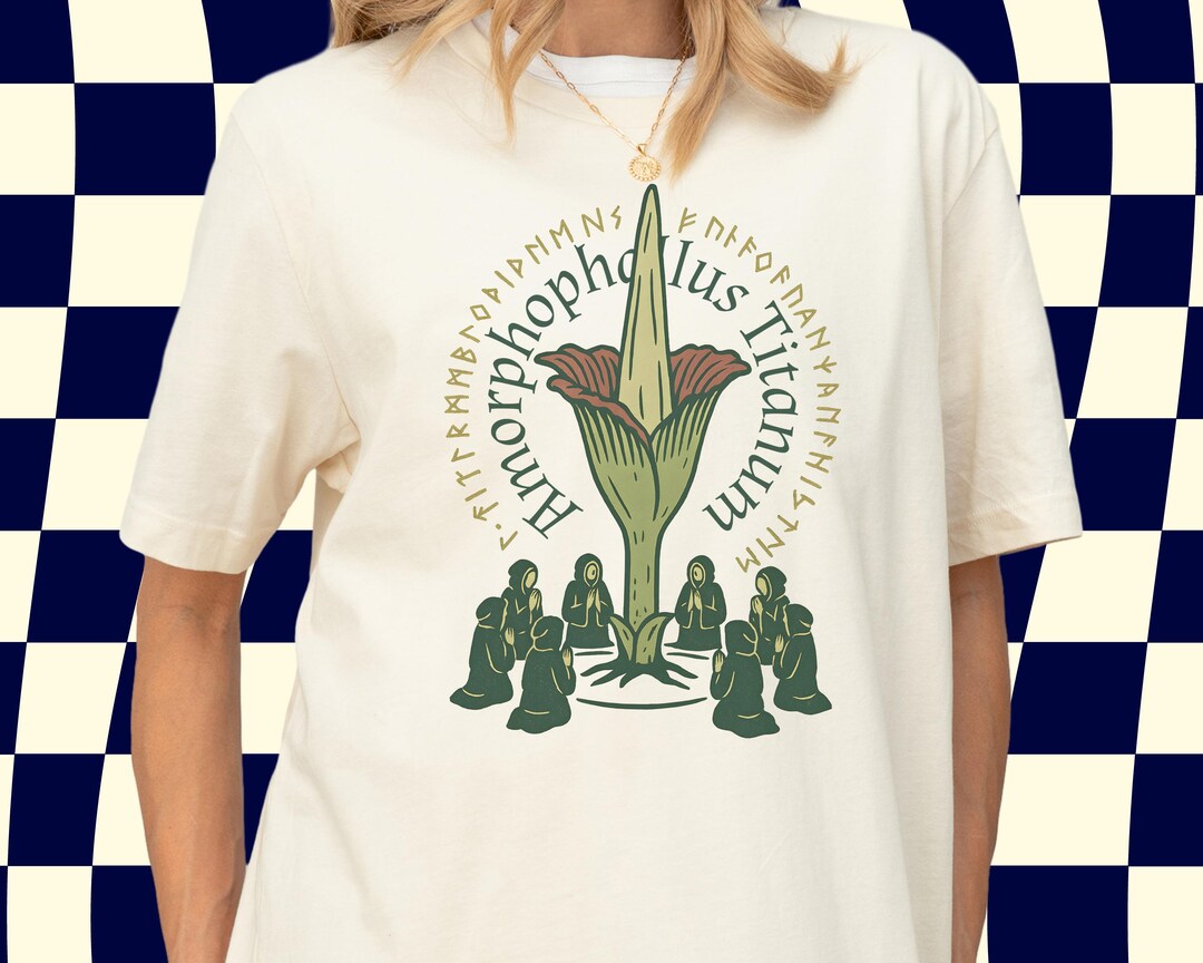 Funny Cult Corpse Flower Shirt, Amorphophallus Titanum Tshirt ...