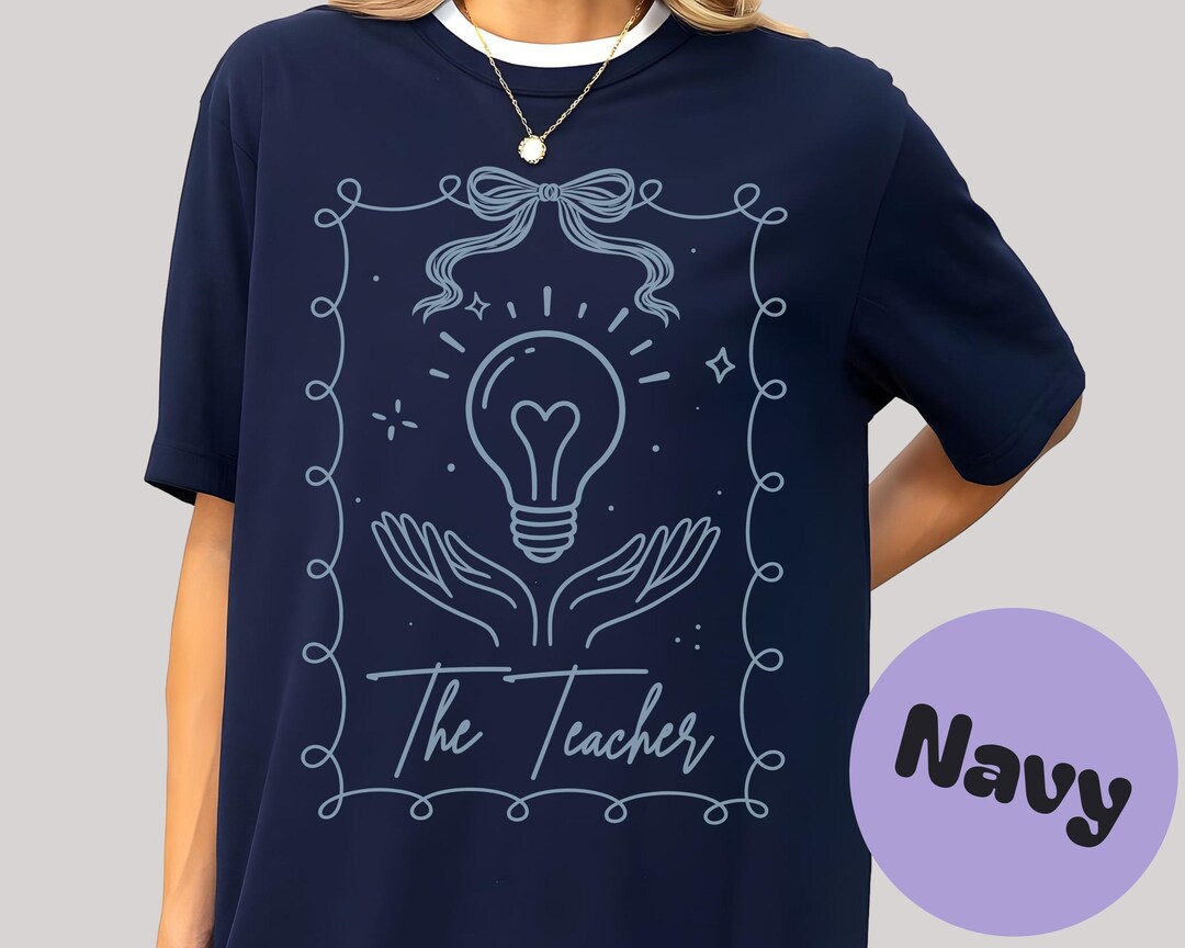 The Teacher Doodle Tarot Card Shirt, Education Gift, Tutor Gift ...
