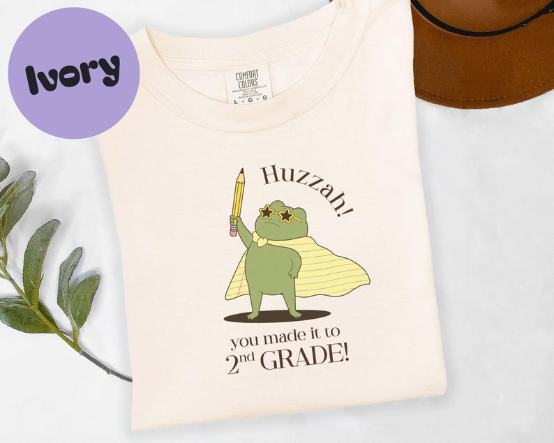 Second Grade Teacher Comfort Colors Shirt, Funny Frog 2nd Grade Teacher ...
