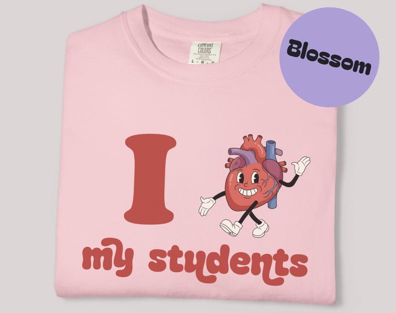 Funny Science Teacher Valentine Shirt, Retro Cartoon Anatomical Heart ...
