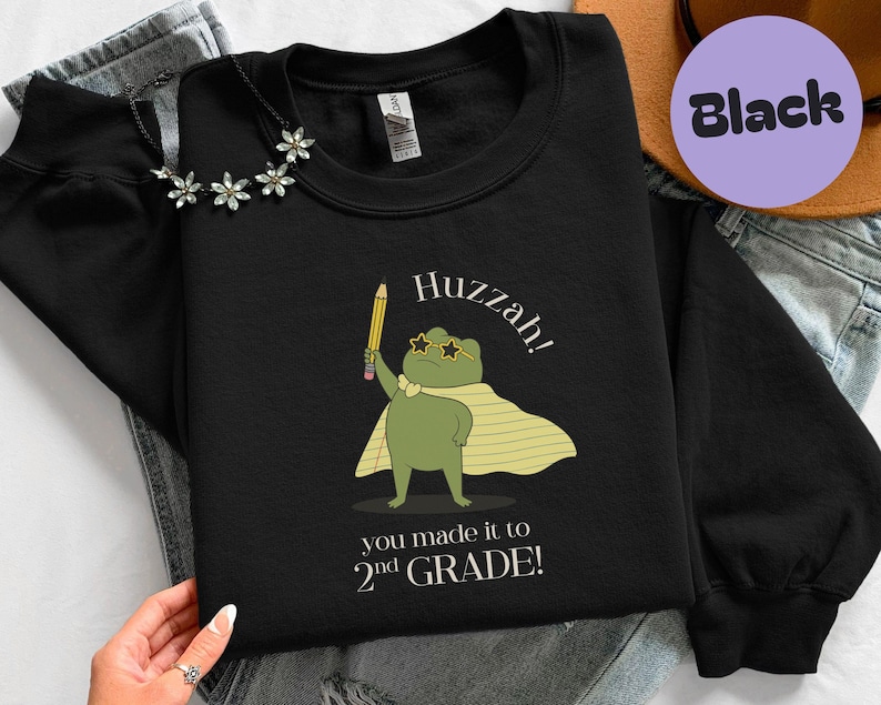 Second Grade Teacher Comfort Colors Shirt, Funny Frog 2nd Grade Teacher ...