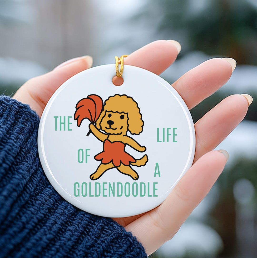 The Life of a Goldendoodle Ornament, Show Dog Ornament, Cute Dancing ...