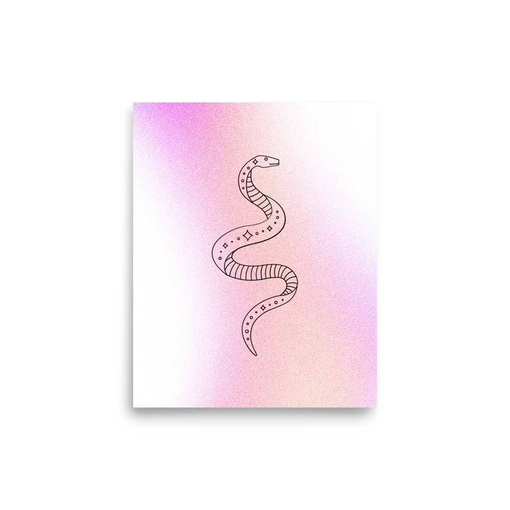 Cute Snake Art, Vintage Posters, Nature Designs, Bedroom Decor ...