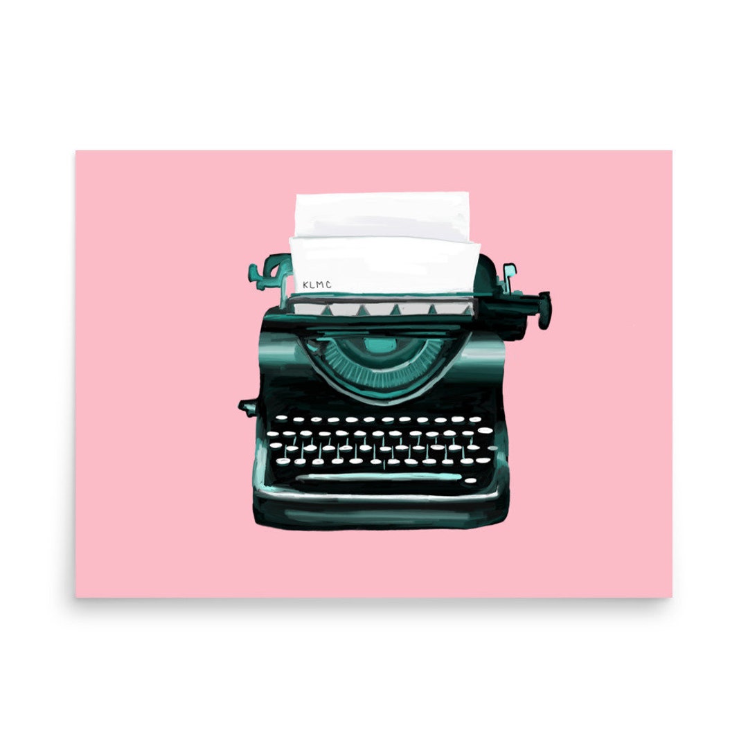 Typewriter Poster - Etsy