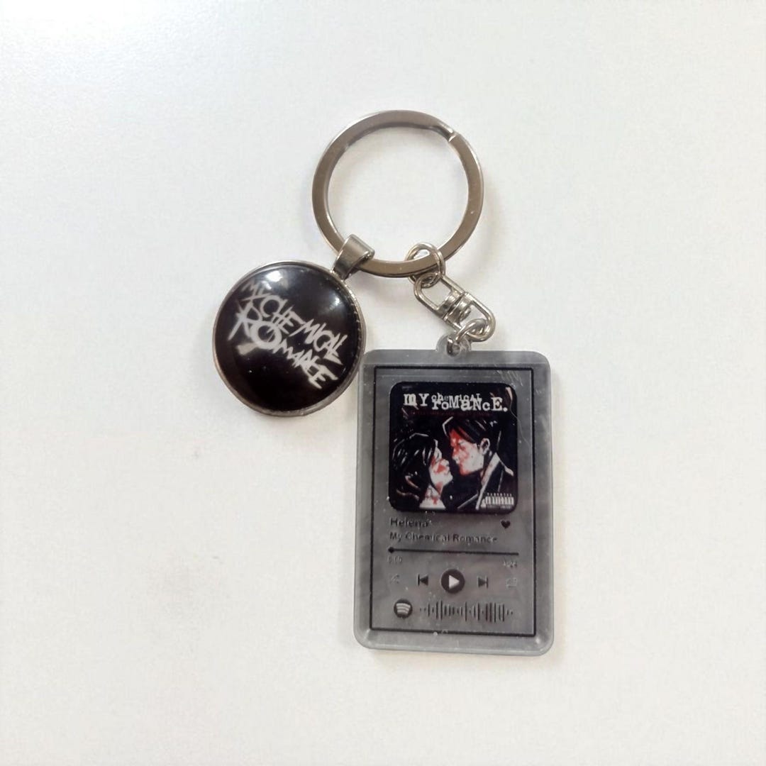My Chemical Romance Helena Bagcharm Keyring Keychain Emo Black Parade ...