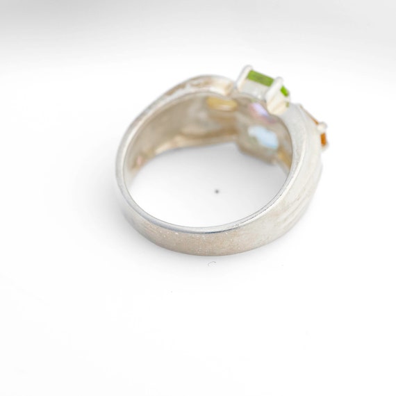 Vintage 5-Stone Sterling Silver Ring, Size 10 - Timel… - Gem