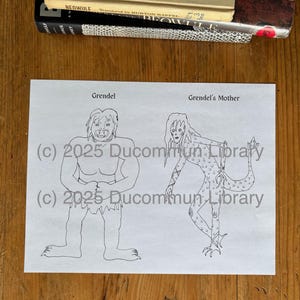 Beowulf Paper Puppets | Beowulf Coloring Pages, Printable - Etsy