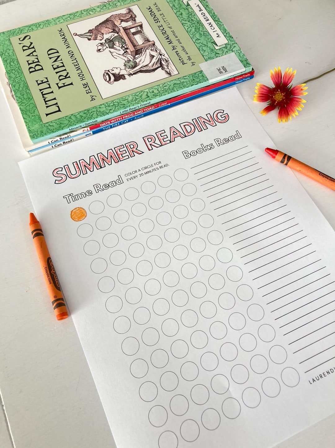 Summer Reading Challenge Log Chart | Instant Download, Printable - Etsy