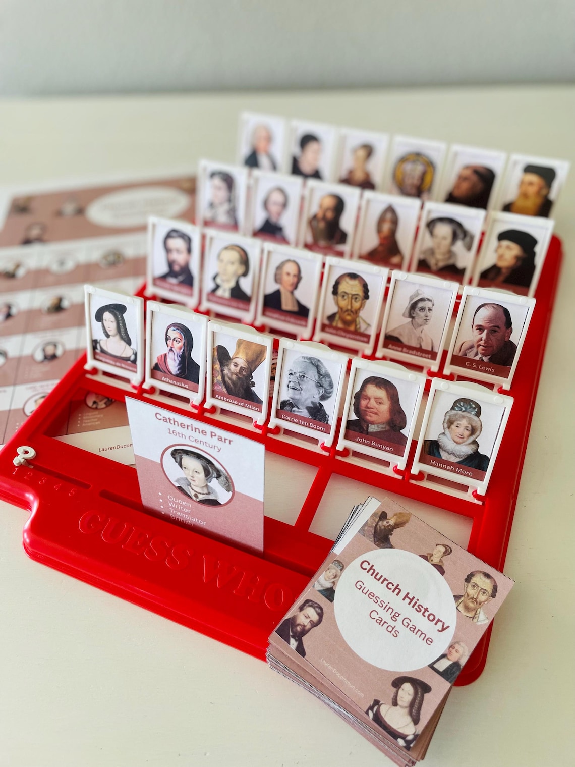 Printable Church History Guessing Game - Etsy