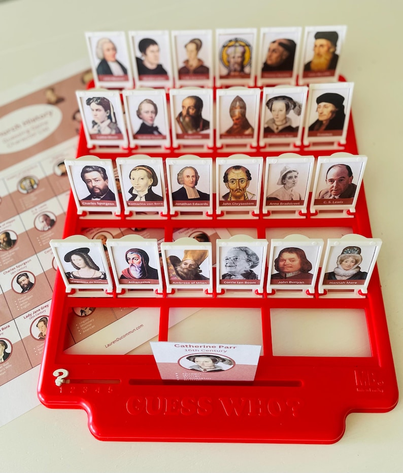 Printable Church History Guessing Game - Etsy