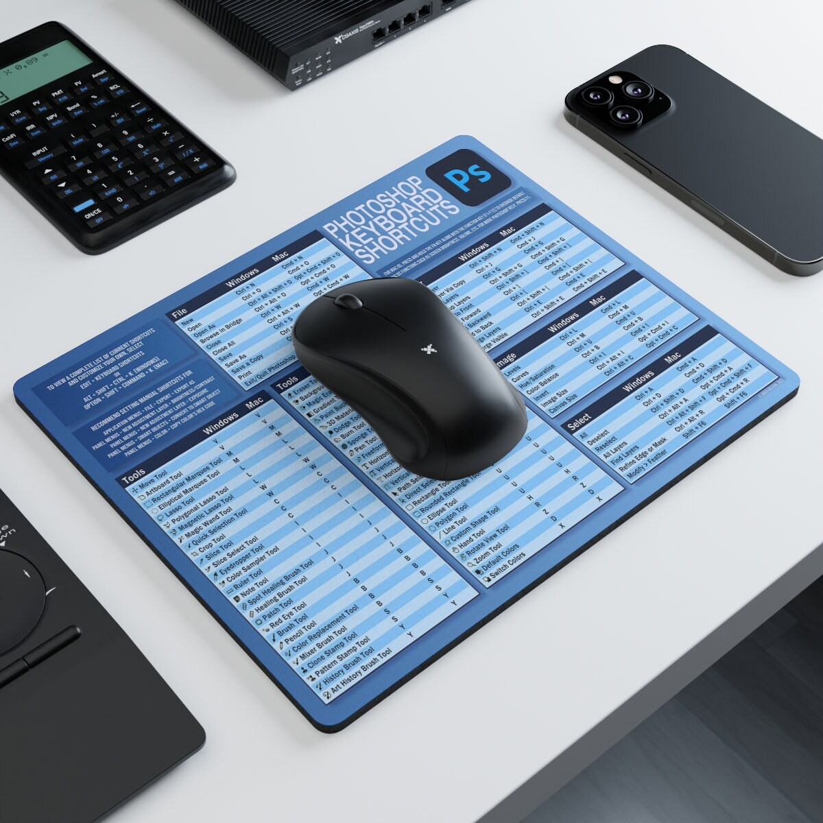 Photoshop Cheat Sheet Rectangular Mouse Pad Photoshop Mouse - Etsy ...