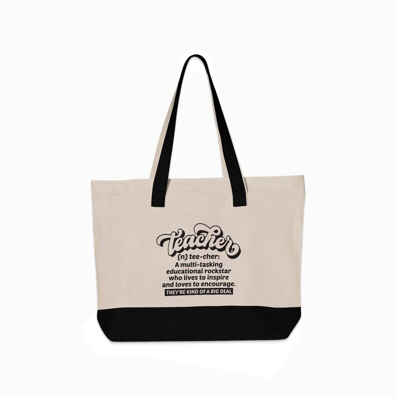 Teacher Definition Zippered Tote Bag, Appreciation Gift - Etsy