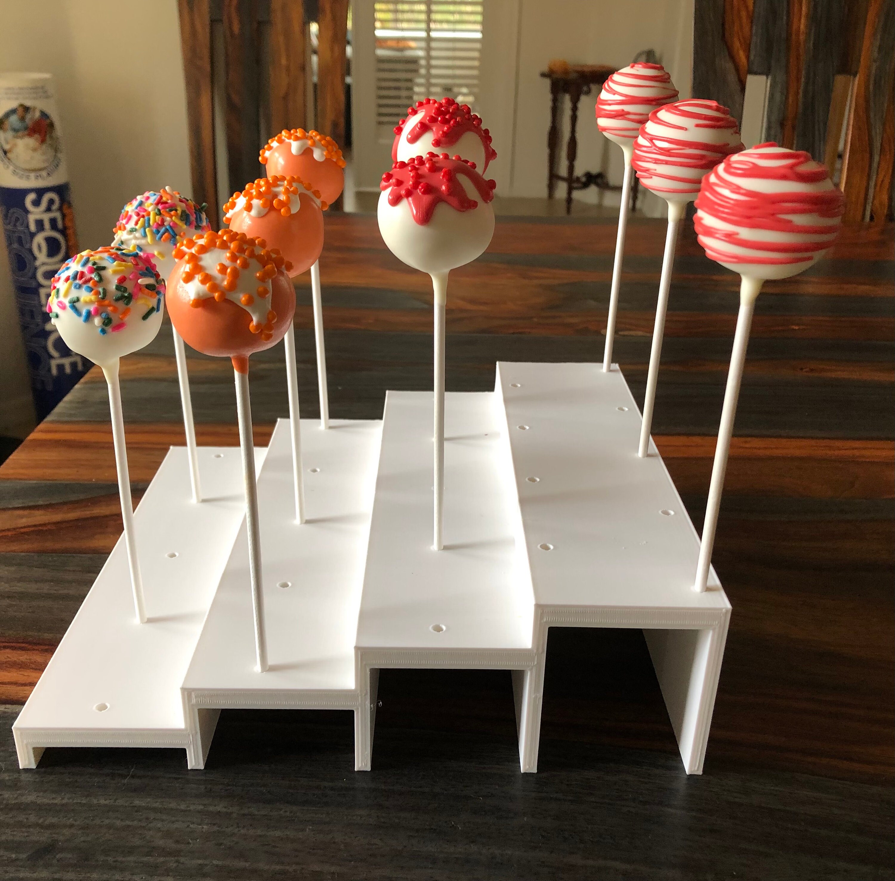 4 Tiered Cake Pop Stand holds 2 Dozen 24 Cake Pops 3D - Etsy