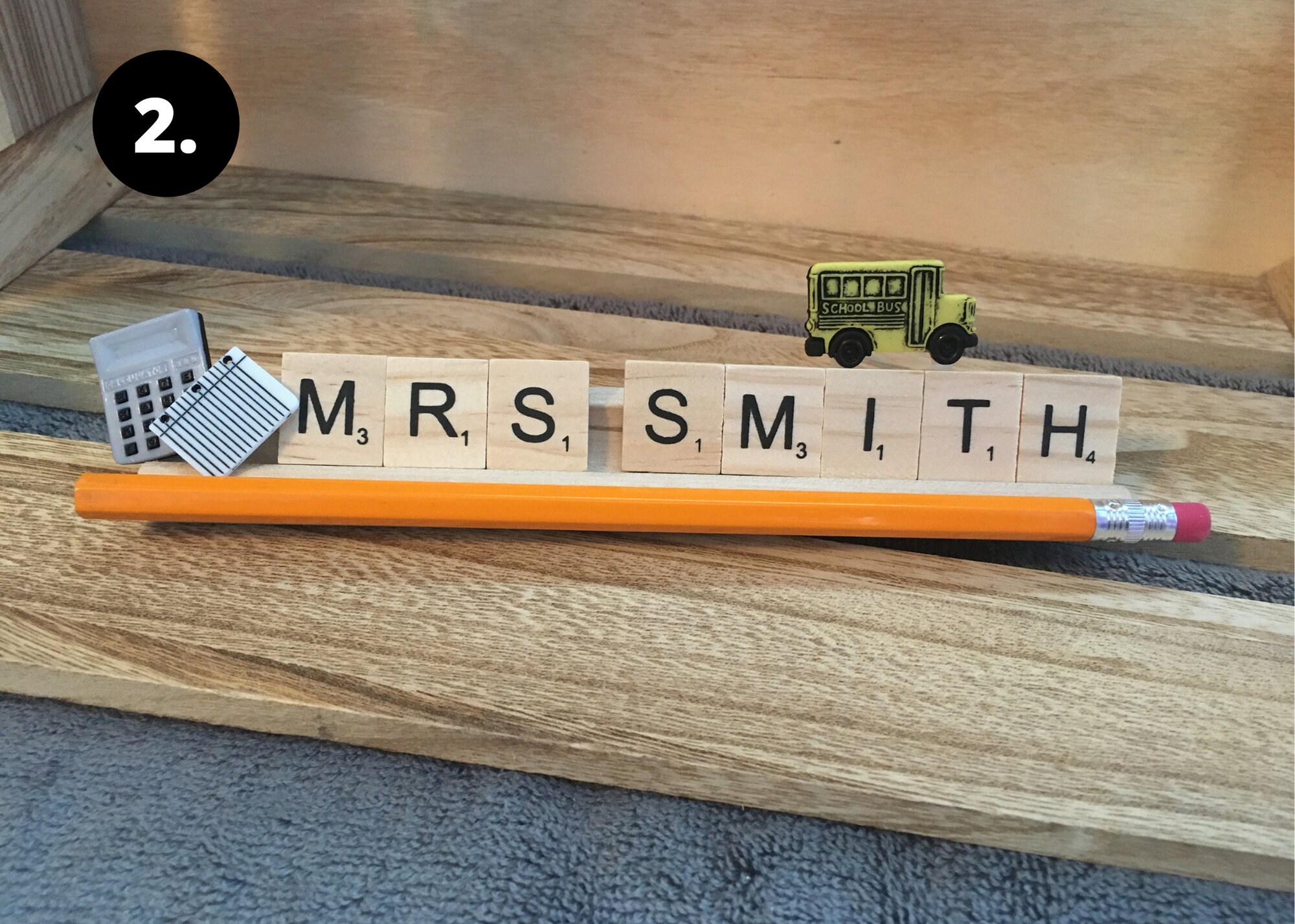 Personalized Teacher Scrabble Tile Name Plates Teacher Gifts - Etsy