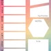Rainbow Printable Weekly Planner Sheet, Weekly Agenda/schedule, to Do ...