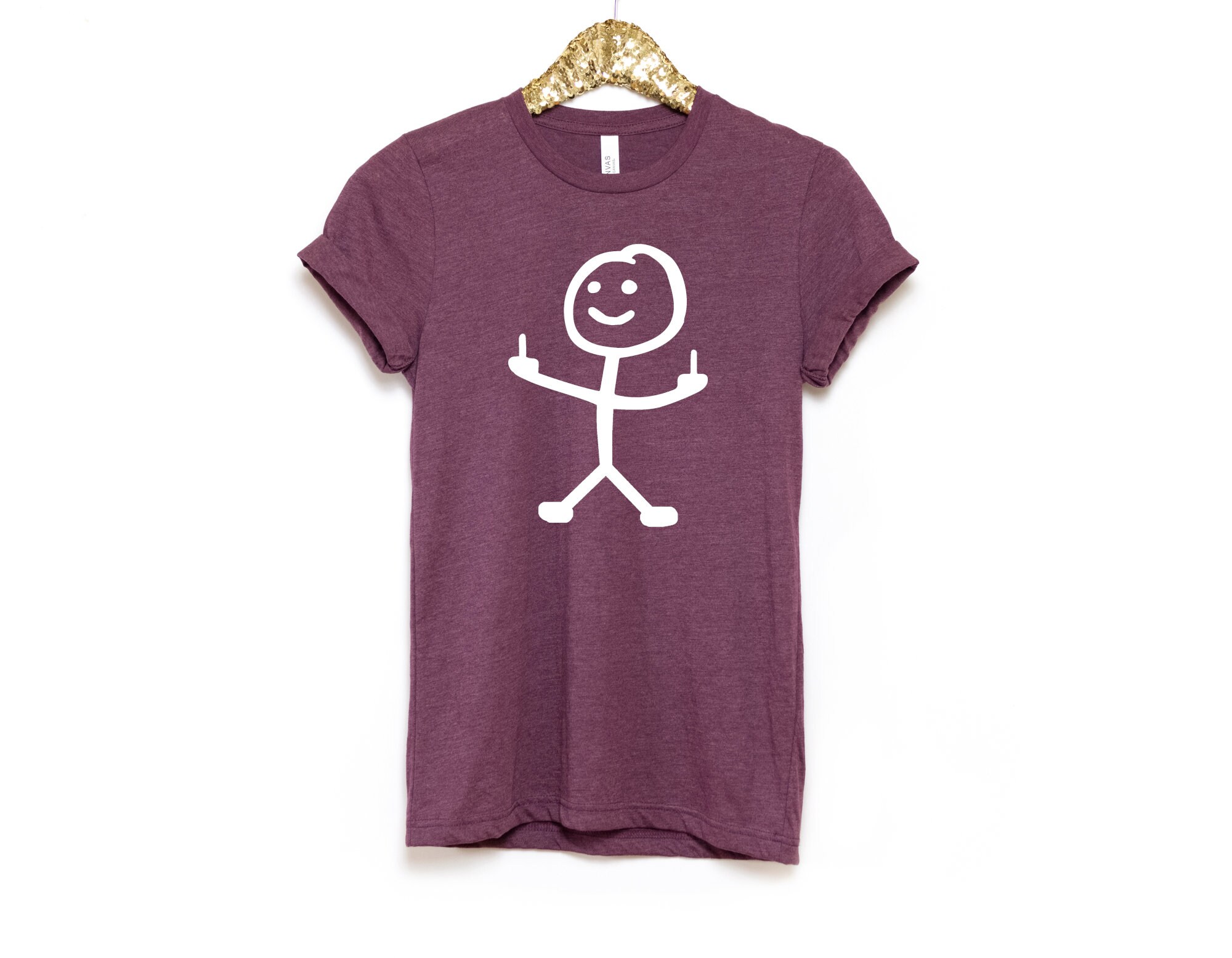 Stick Figure Shirt, Middle Finger Shirt, Stick Man, Doodle Art, Cartoon ...
