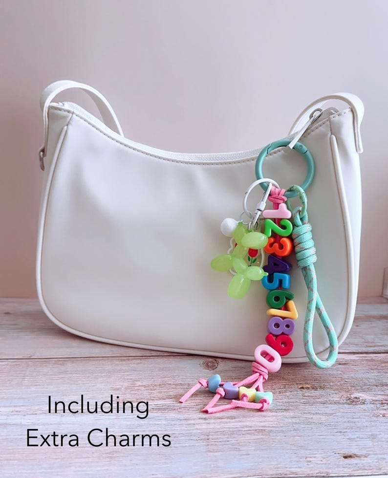 Personalized Name Bag Charm : Backpack Tag, Diaper Bag Charm / Cell ...