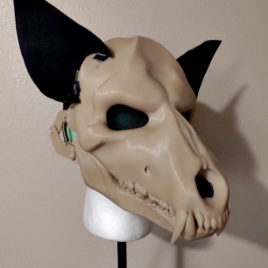 Skull Dog Mask - Movable Articulated Jaw - Etsy