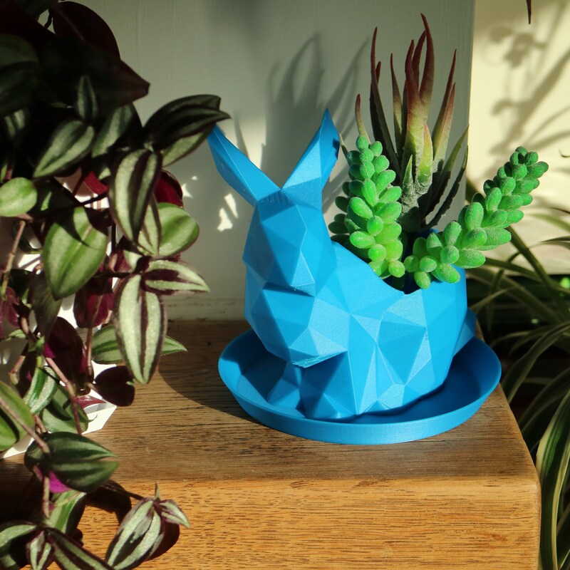 Rabbit Planter - Etsy