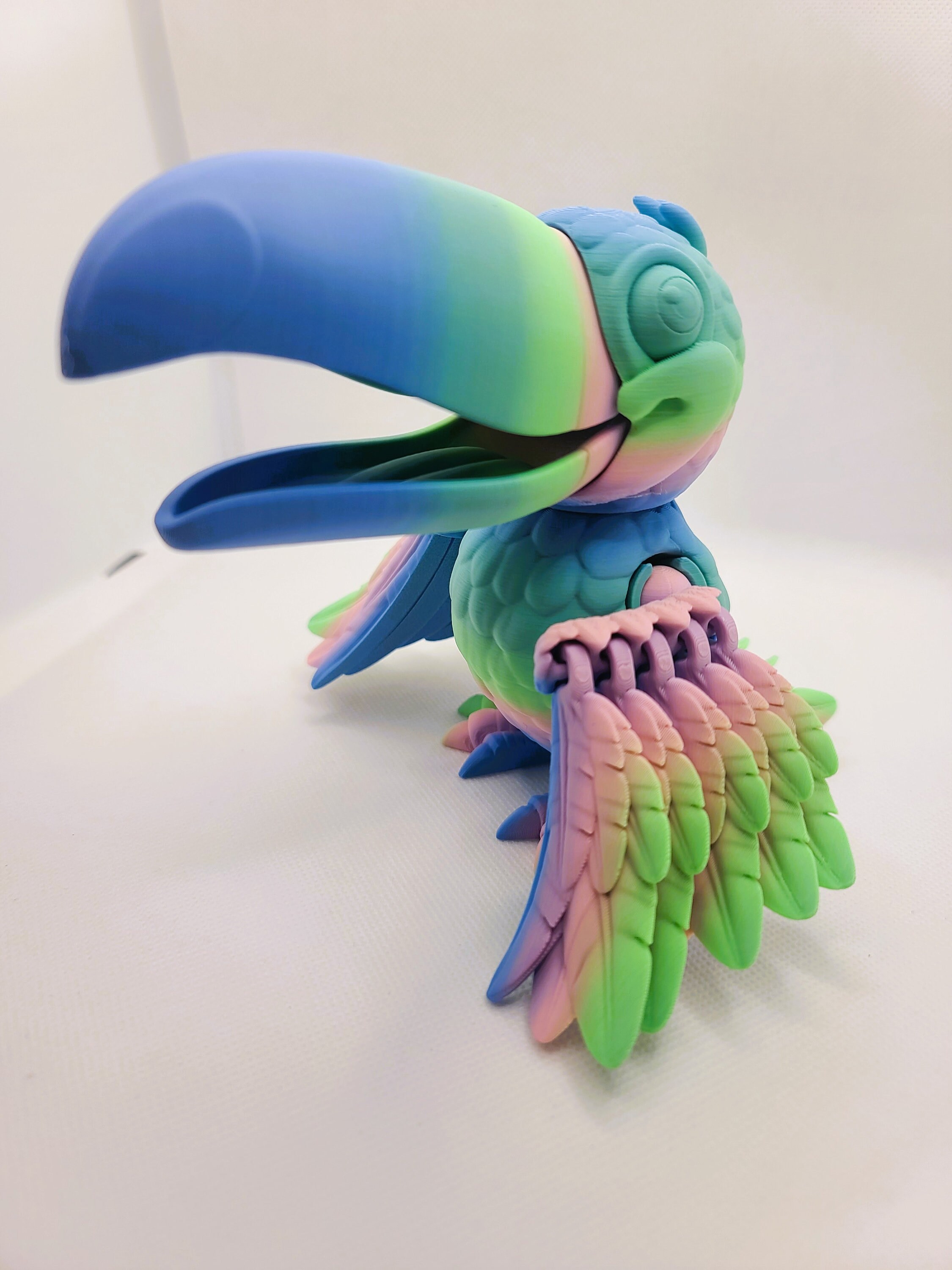 Flexible Toucan Bird Toy - Articulated Figurine - Sustainable Bio ...