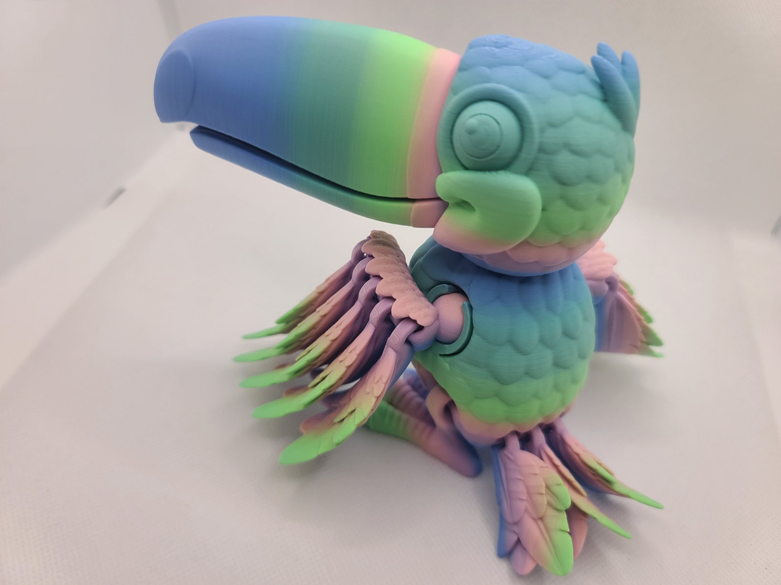 Flexible Toucan Bird Toy - Articulated Figurine - Sustainable Bio ...