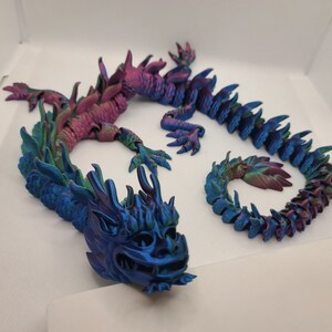 Flexible Dragon Toy - Articulated Figurine - Sustainable Bio-plastic ...