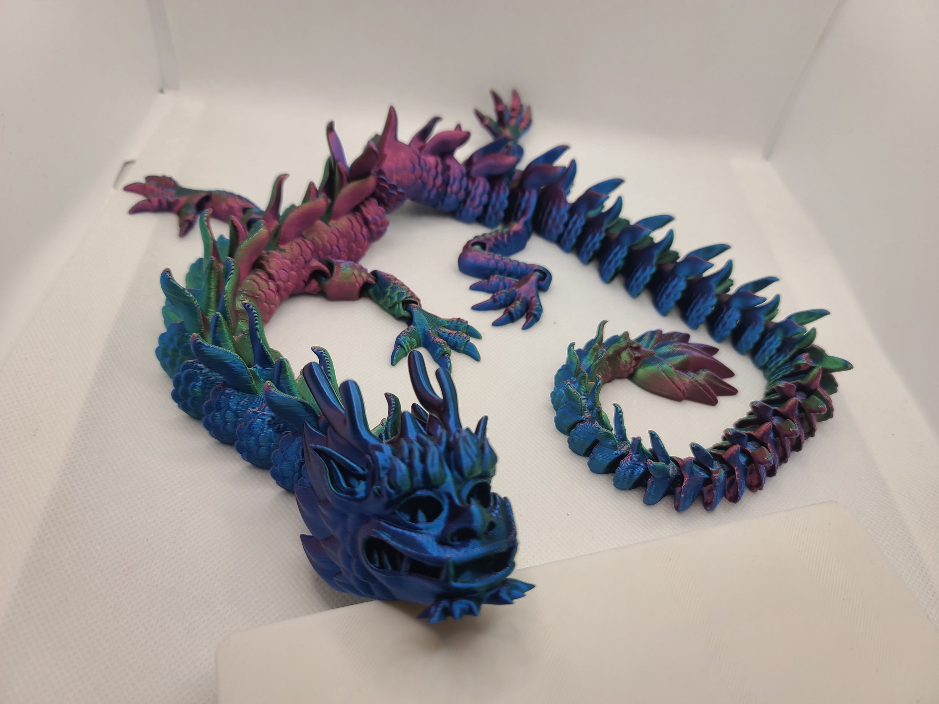 Flexible Dragon Toy Articulated Figurine Sustainable Bio-plastic Gift ...