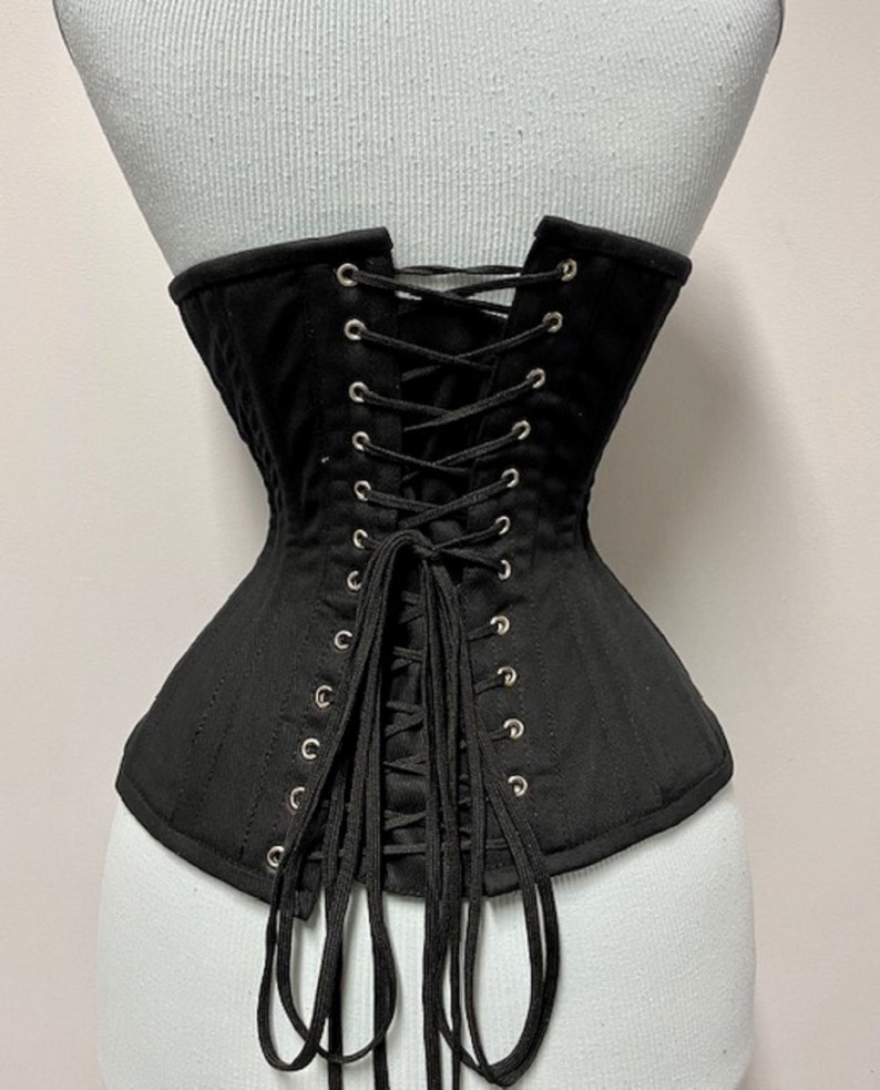 Heavy Duty Steel Boned Underbust Corset With Hip Ties Waist - Etsy