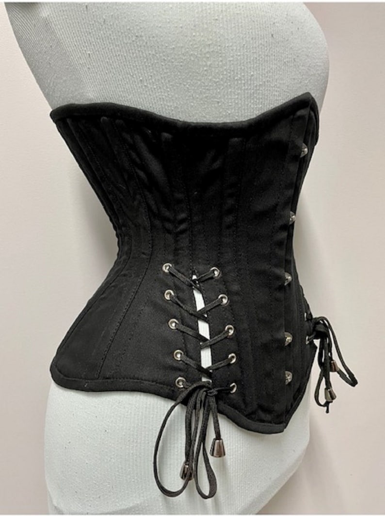 Heavy Duty Steel Boned Underbust Corset With Hip Ties Waist - Etsy