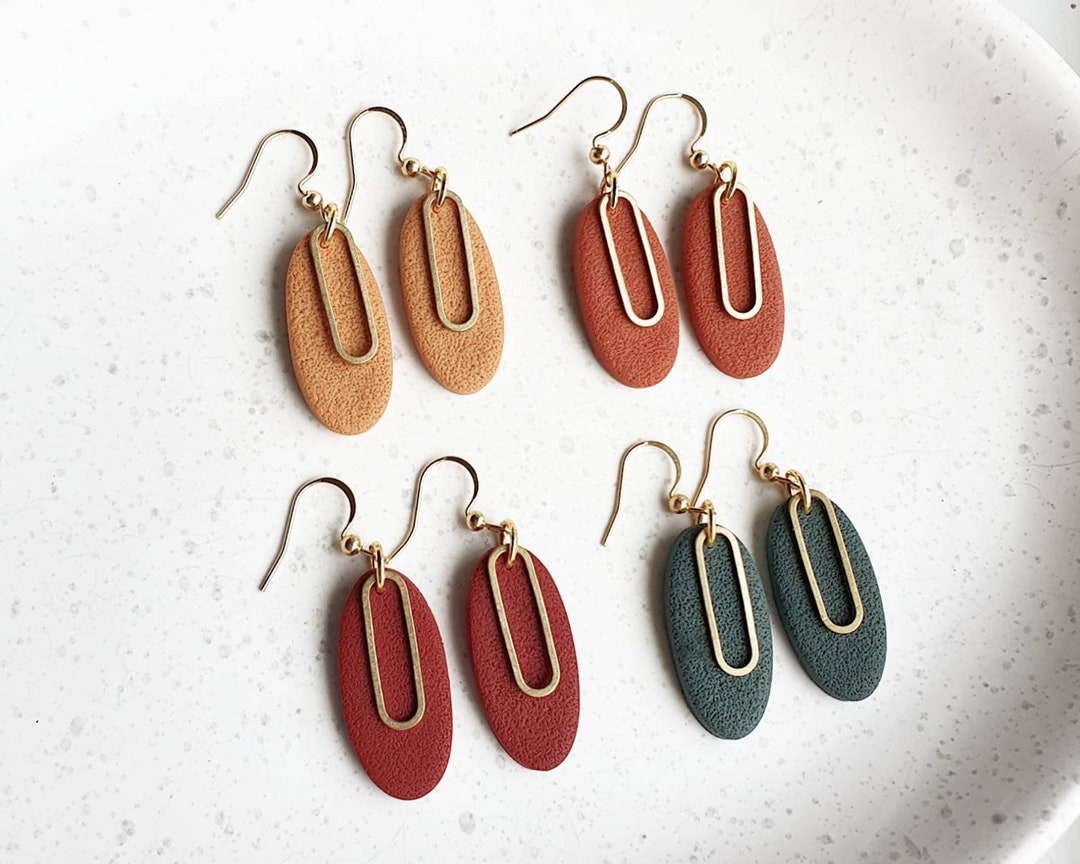 HANNAH // Autumn Collection // Autumn Polymer Clay Earrings // Boho ...