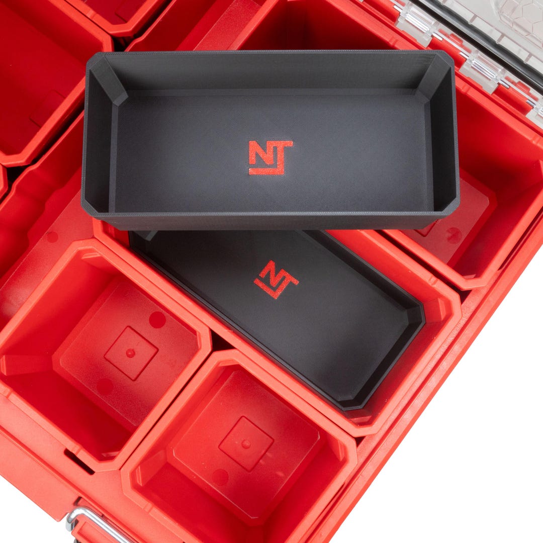Milwaukee PACKOUT Small Parts Organizer Large Divider Bins Set 1-slot ...