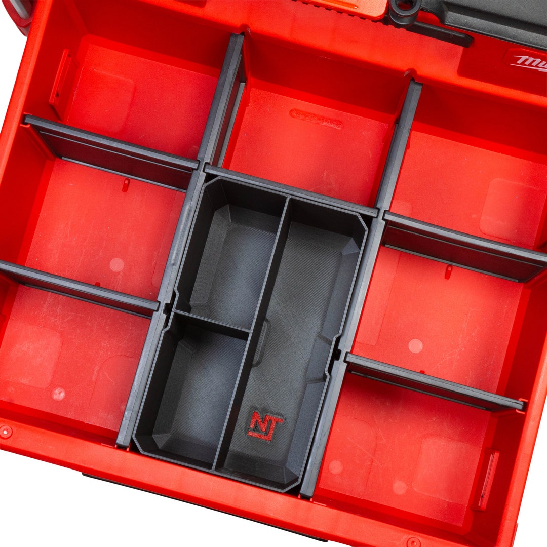 Milwaukee PACKOUT 2-drawer & 3-drawer Multi-depth Toolbox Organizer ...
