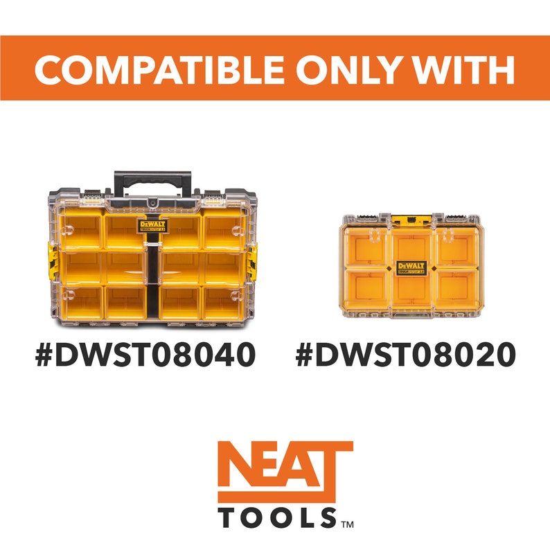 Dewalt TOUGHSYSTEM 2.0 Small Parts Organizer Stacking Divider Bins ...
