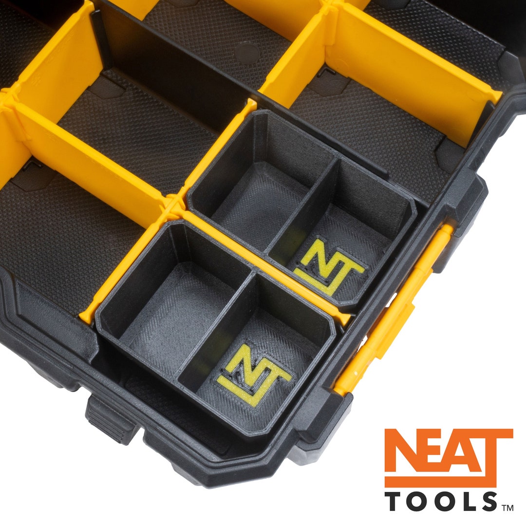 Dewalt PRO Small Parts Organizer Divider Bins 2-slot (2-pack) - Neat ...