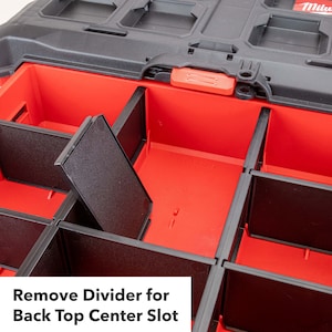 Milwaukee PACKOUT 3-drawer Toolbox Organizer 1-slot Stacking Divider ...