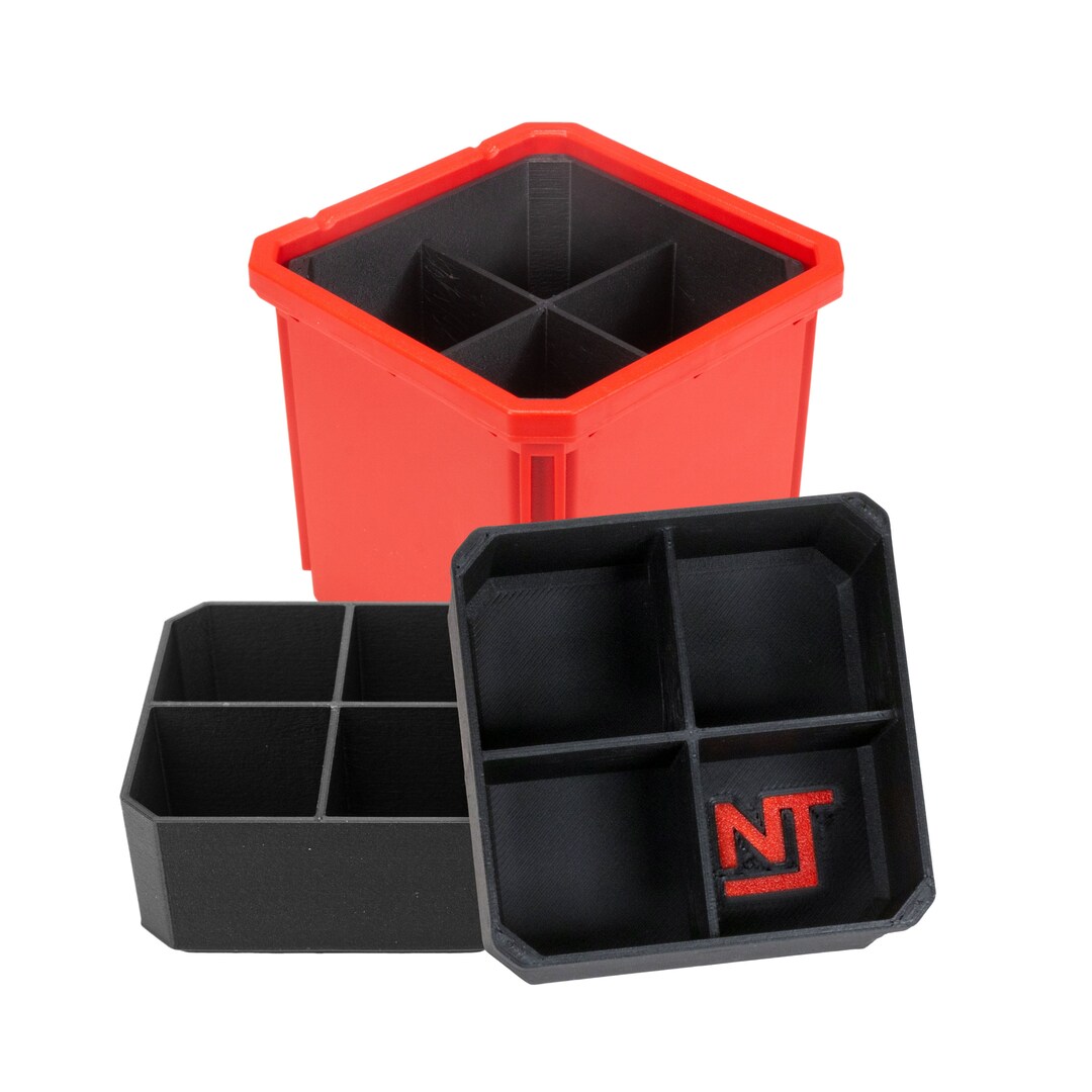 Milwaukee PACKOUT & Jobsite Small Parts Organizer Divider Bins Set 4 ...