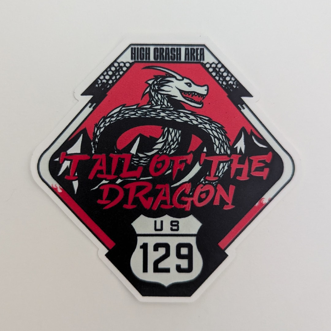 Tail of the Dragon Sticker (two Versions) - Etsy