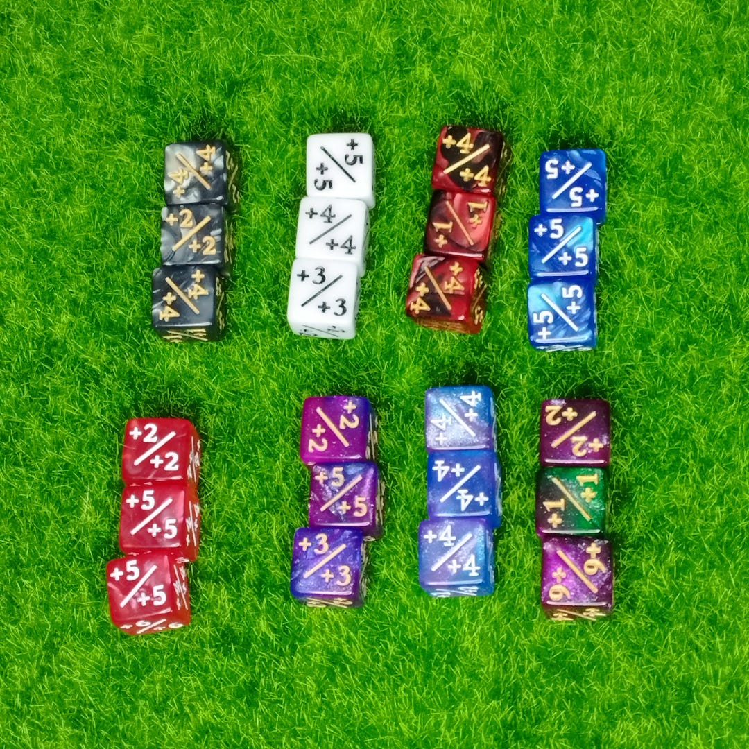 TCG Magic Counter +positive ONLY Dice, Multiple Options - Etsy
