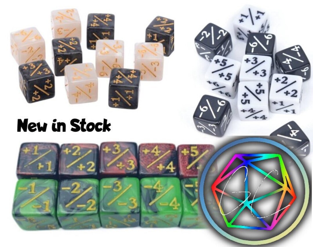 TCG Magic Counter +- Dice, Multiple Options - Etsy