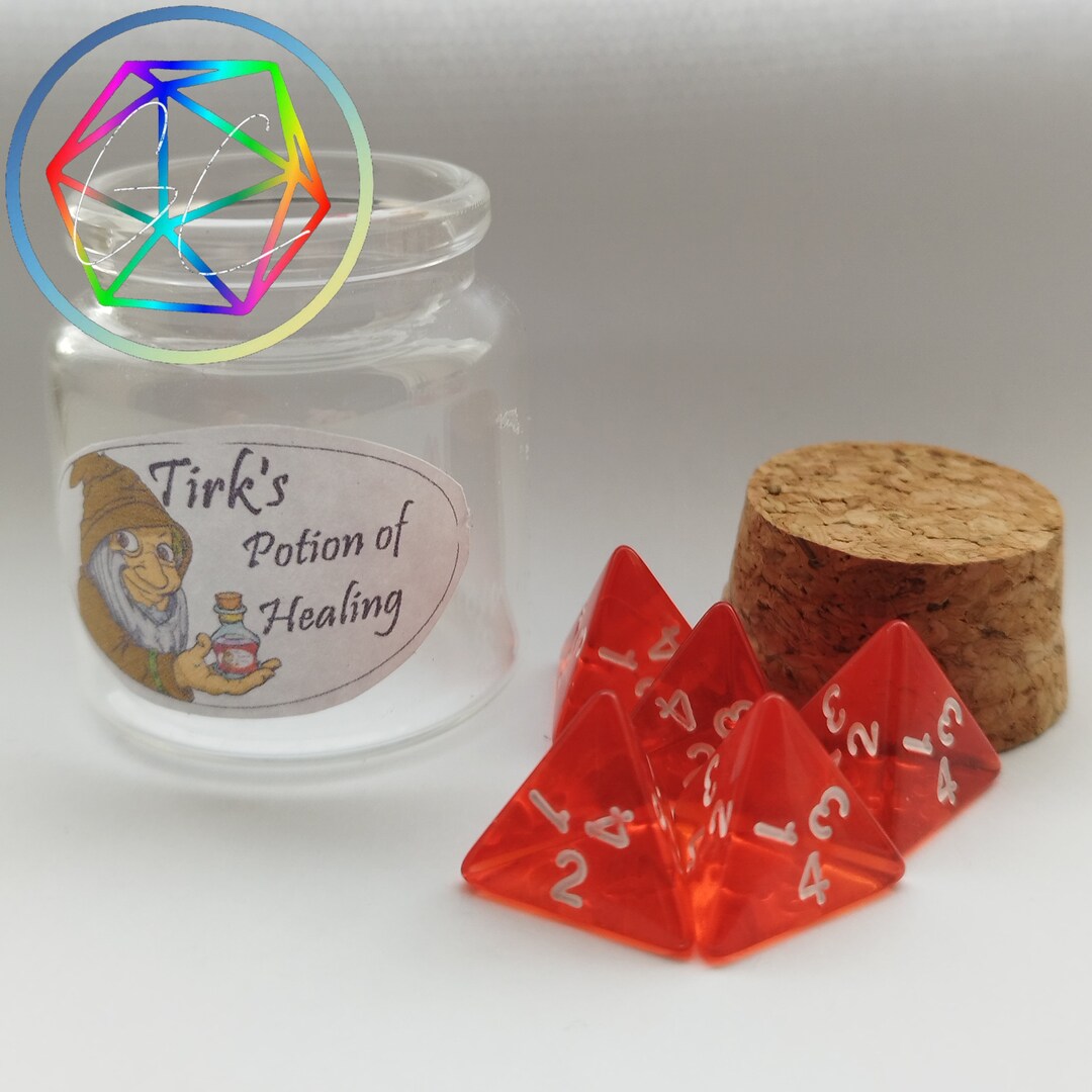 Potions of Healing for Table Top Role Playing Games TTRPG 5d4 - Etsy