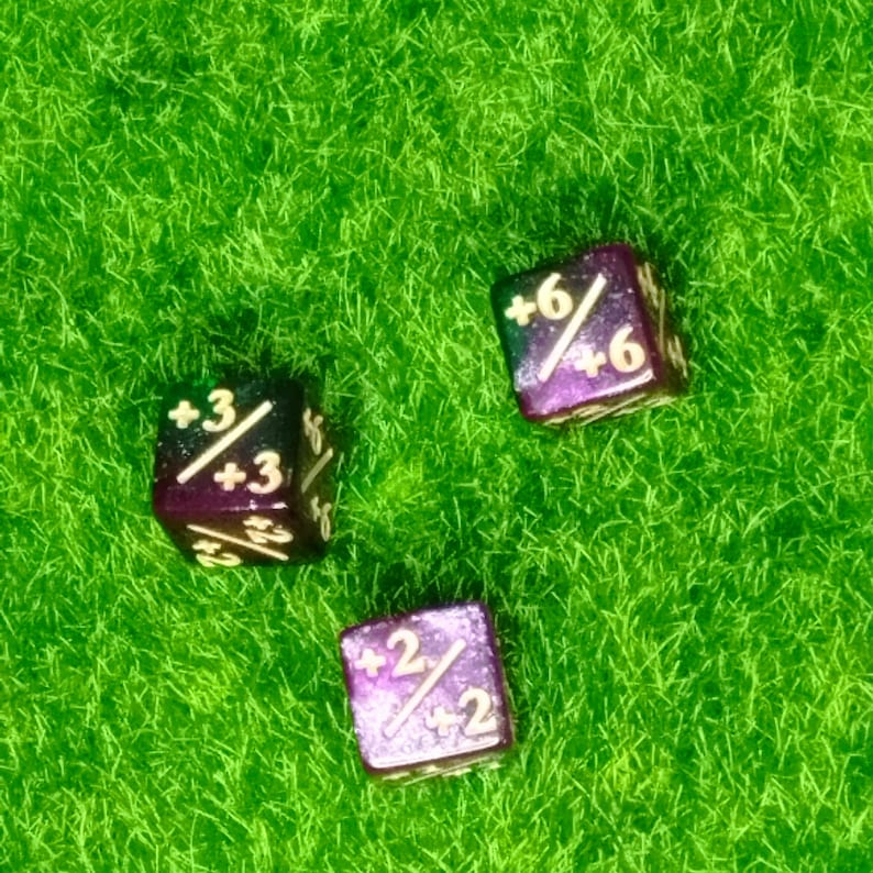 TCG Magic Counter +positive ONLY Dice, Multiple Options - Etsy