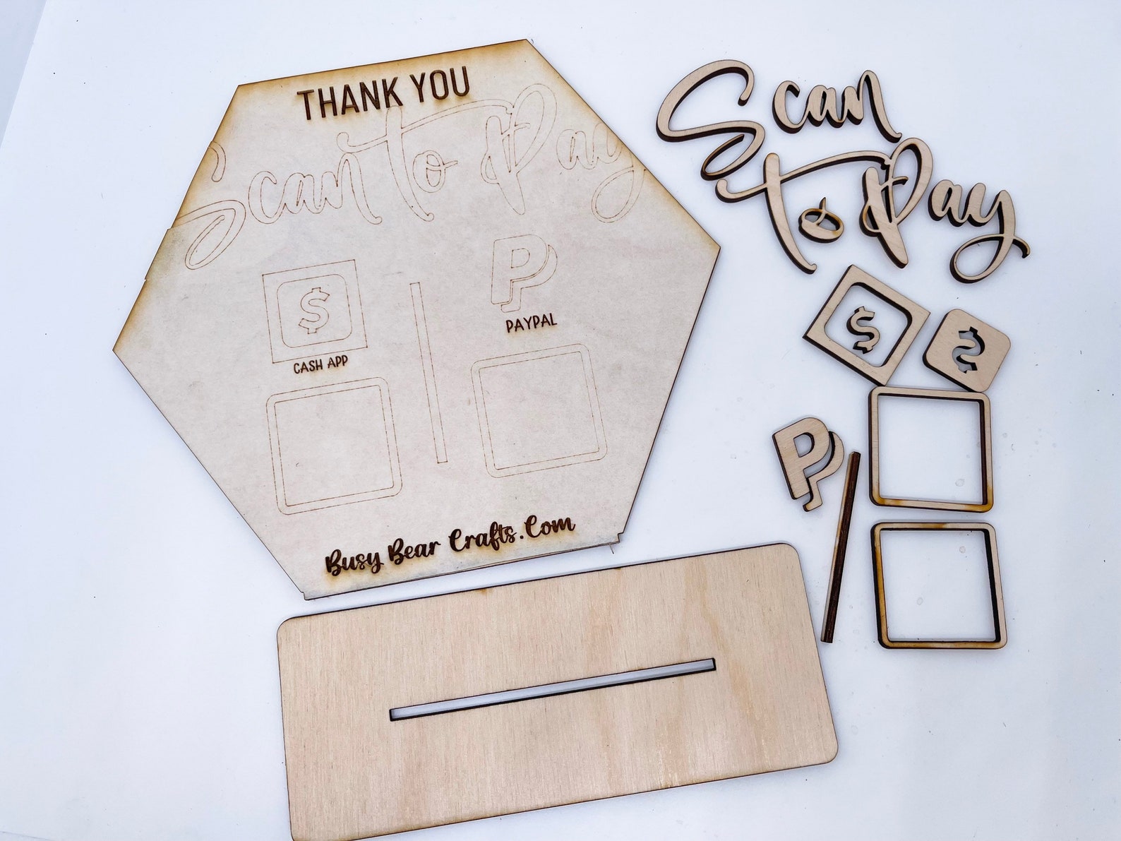 Scan to Pay Display SVG Digital File Scan Me Socials - Etsy