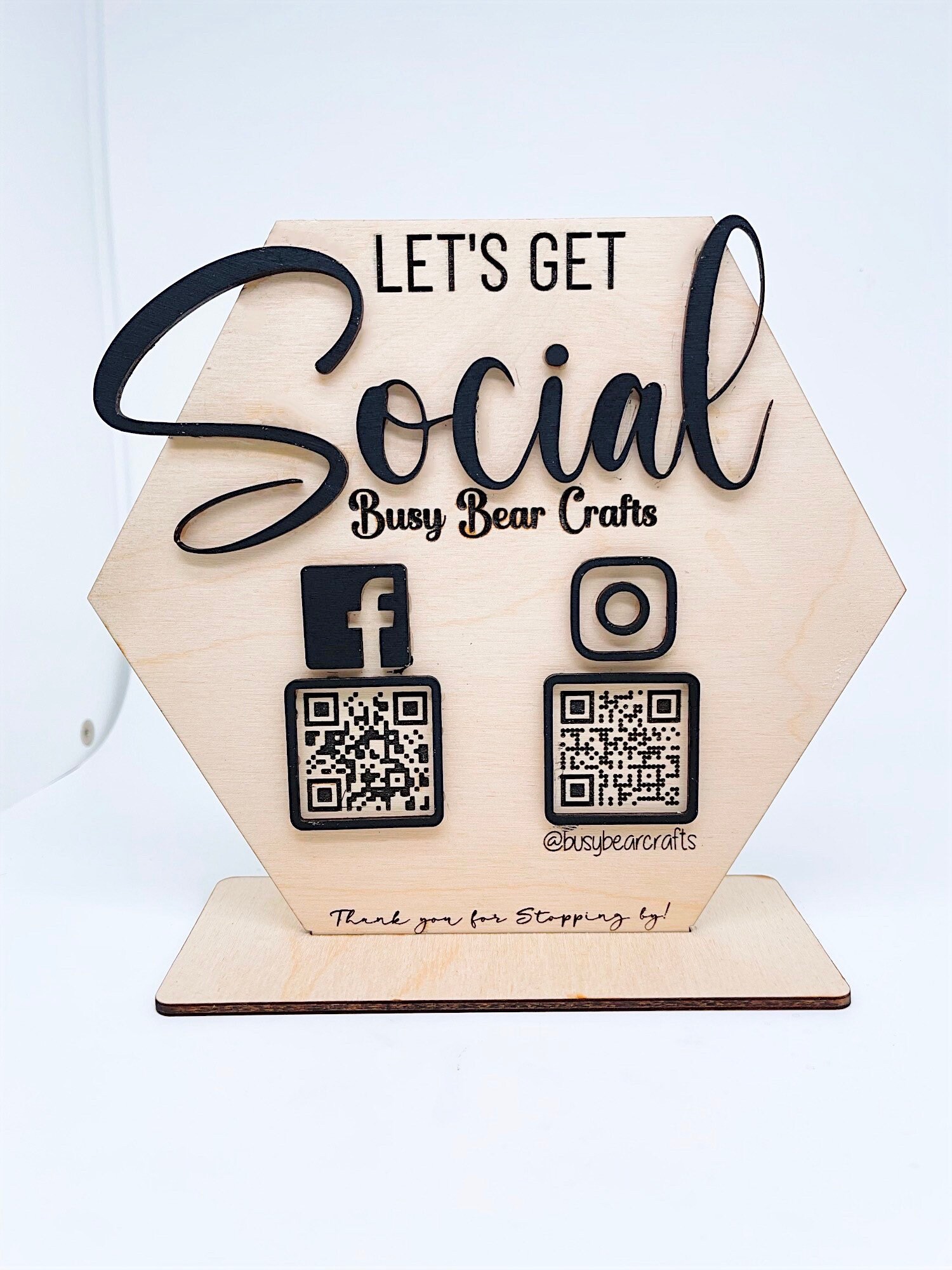 Socials Display SVG Digital Cut File Scan Me Socials Display-ready to ...